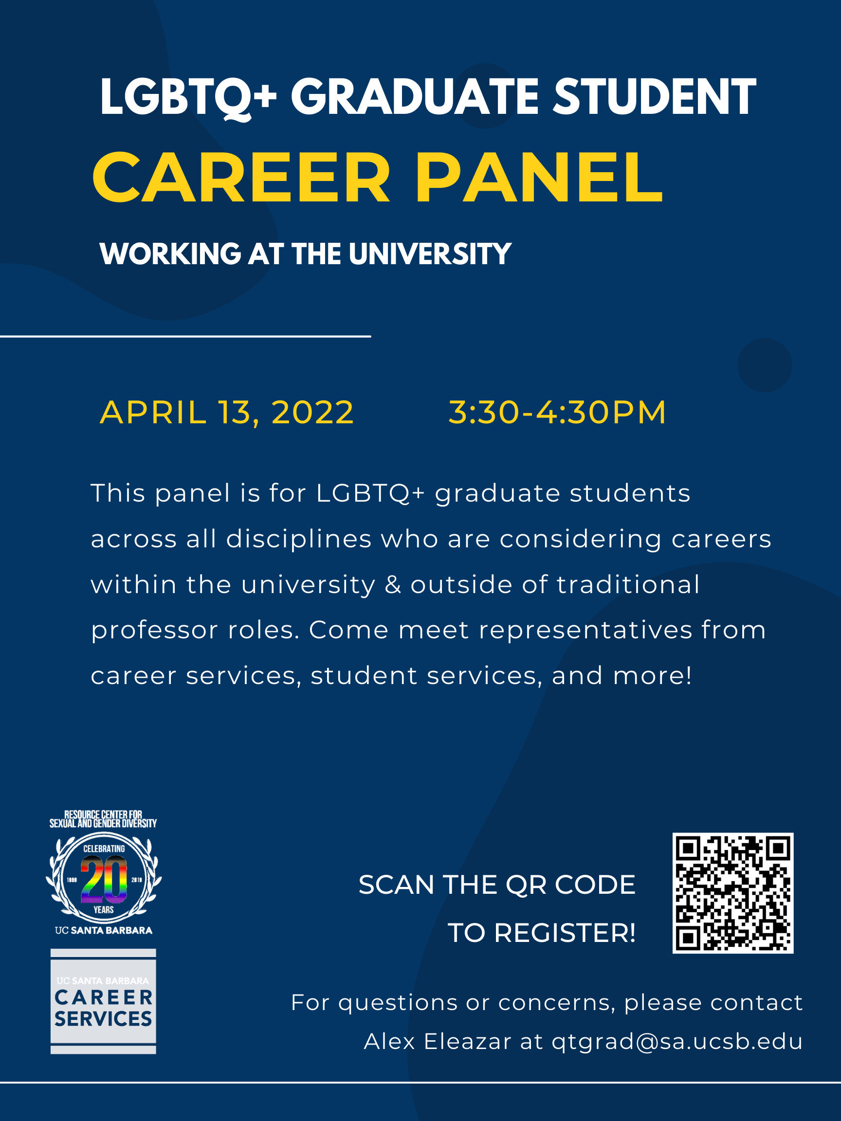 LGBTQ+ Graduate Student Career Panel: Working at the University ...