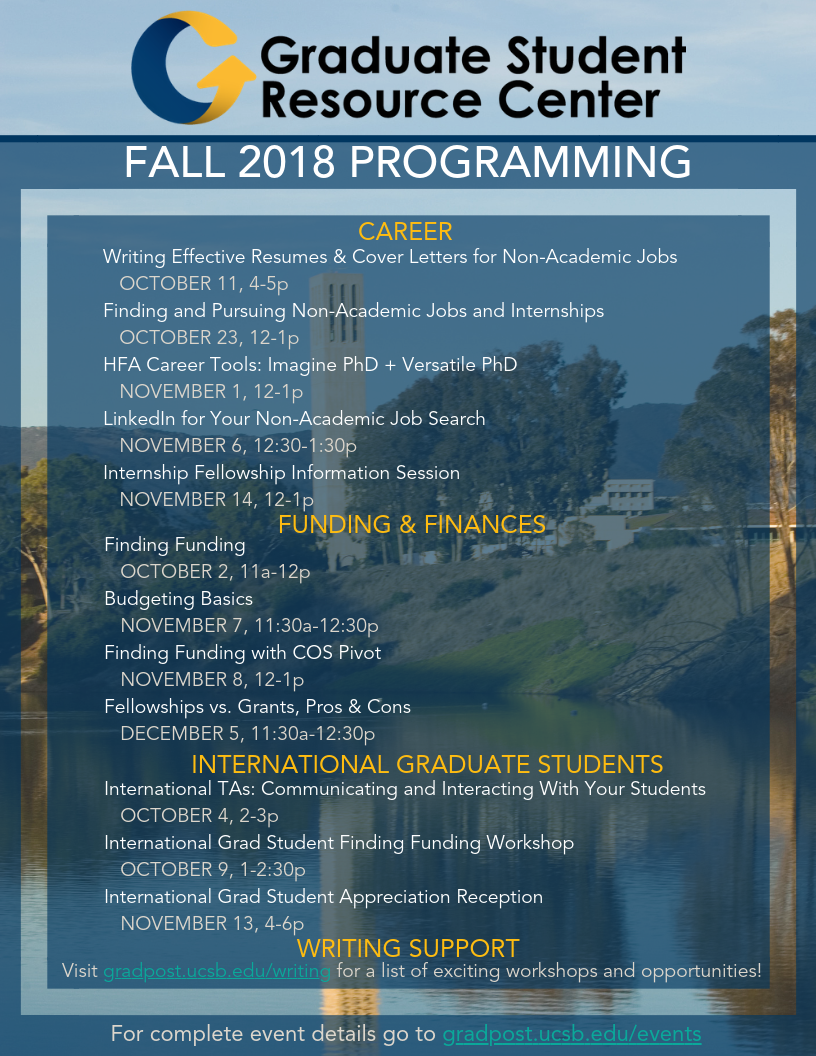 Check out our Fall 2018 programming lineup! | Professional Development