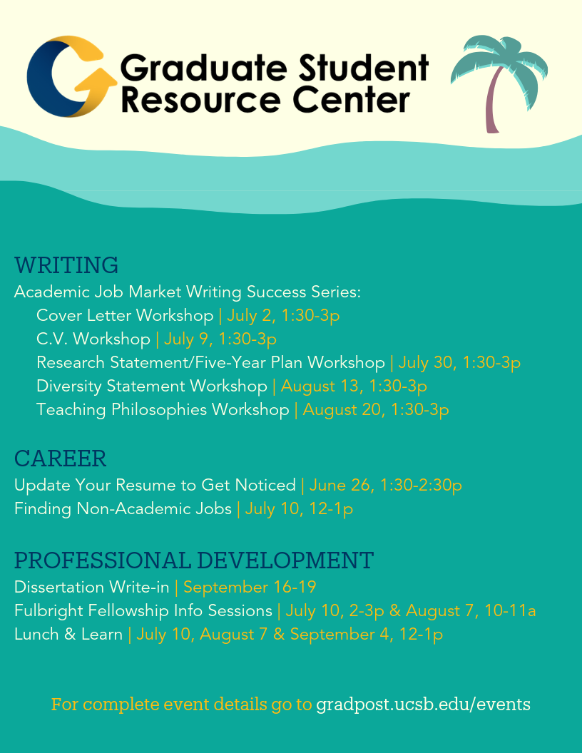 Check out our Summer 2019 programming lineup! | Professional Development