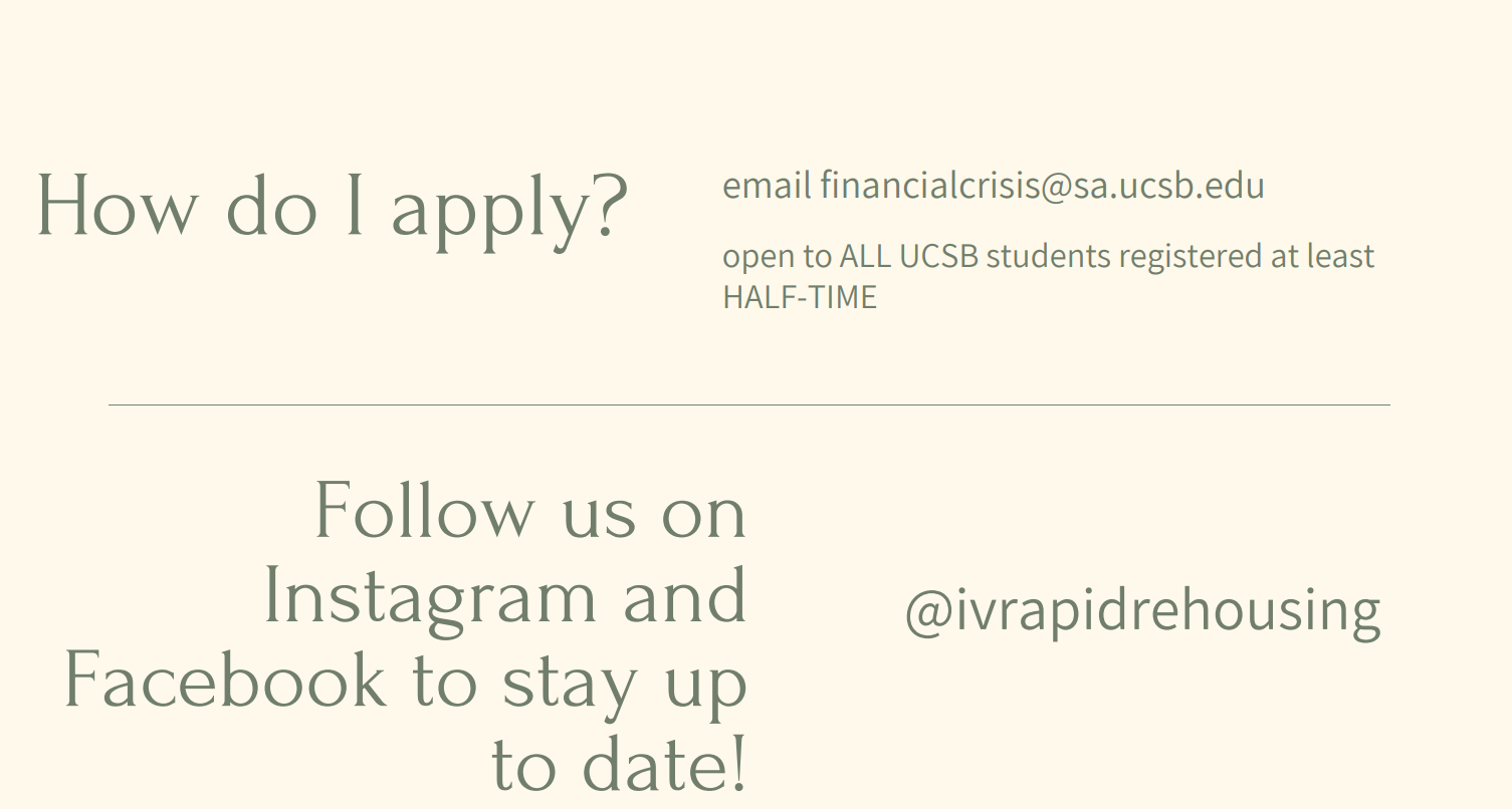 UCSB's Rapid Rehousing Program | Graduate Student Resource Center ...