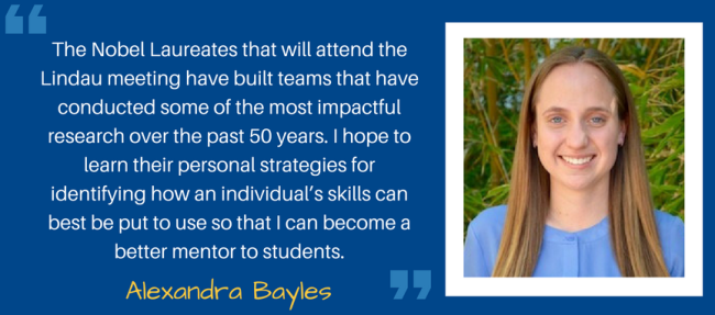 UCSB's Alexandra Bayles to attend Lindau Nobel Laureate Meetings ...